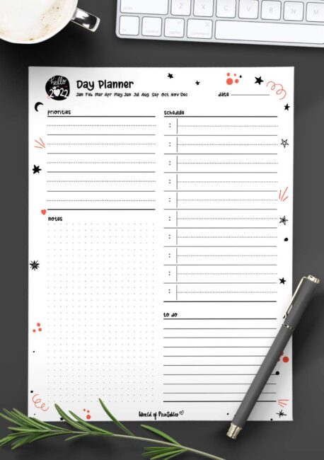 108 Cute Planner Pages To Print For Free - World of Printables