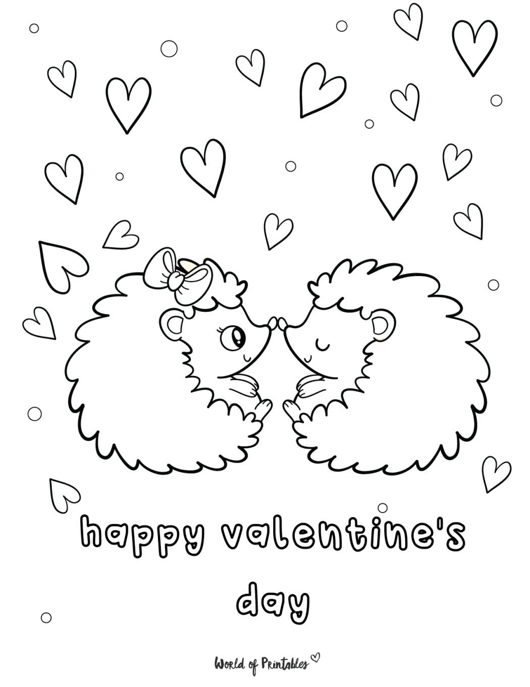 Valentines Day Coloring Pages - 50 Free Printables To Color - World of ...