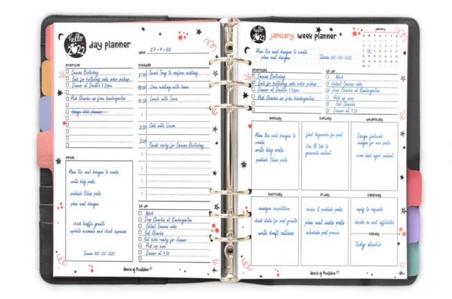 108 Cute Planner Pages To Print For Free - World of Printables