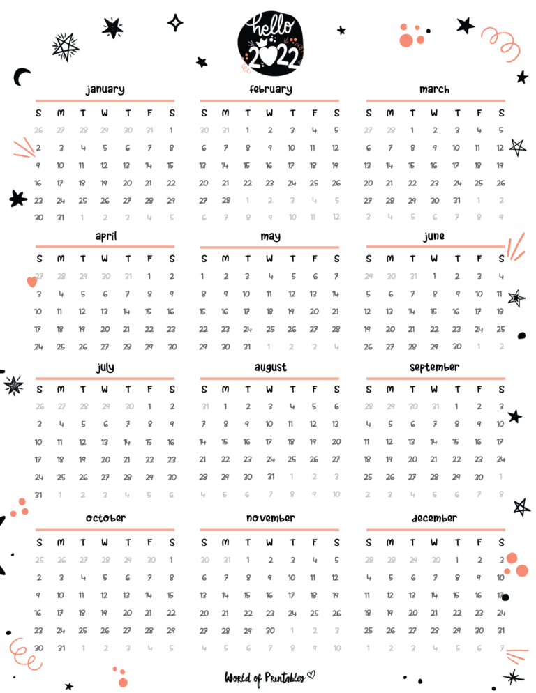 108 Cute Planner Pages To Print For Free - World of Printables