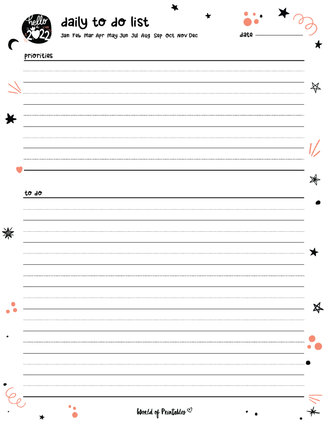 108 Cute Planner Pages To Print For Free - World of Printables