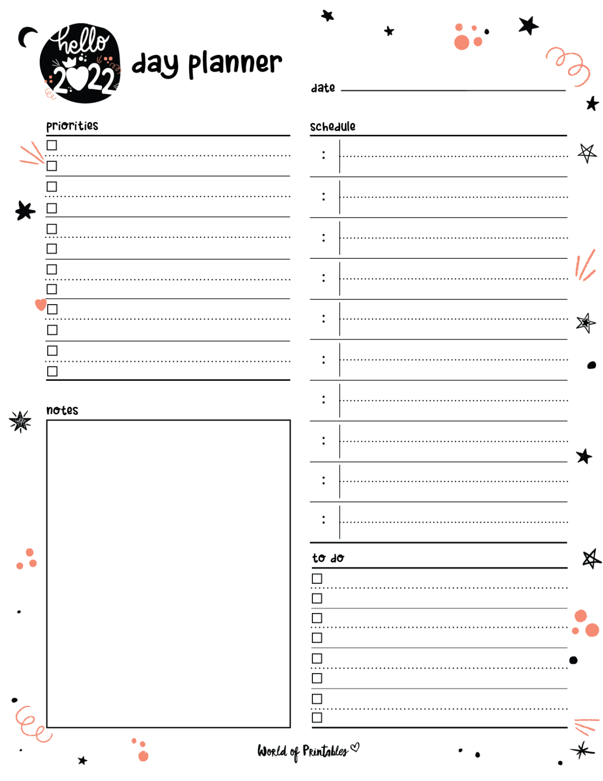 108 Cute Planner Pages To Print For Free - World of Printables