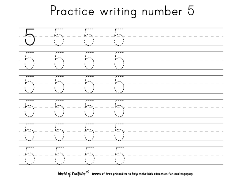 Number Tracing 1 to 10 Activities - World of Printables