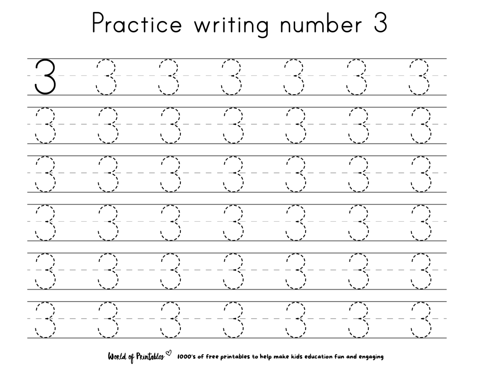 Tracing Numbers 1 to 20 Printable Worksheets - World of Printables