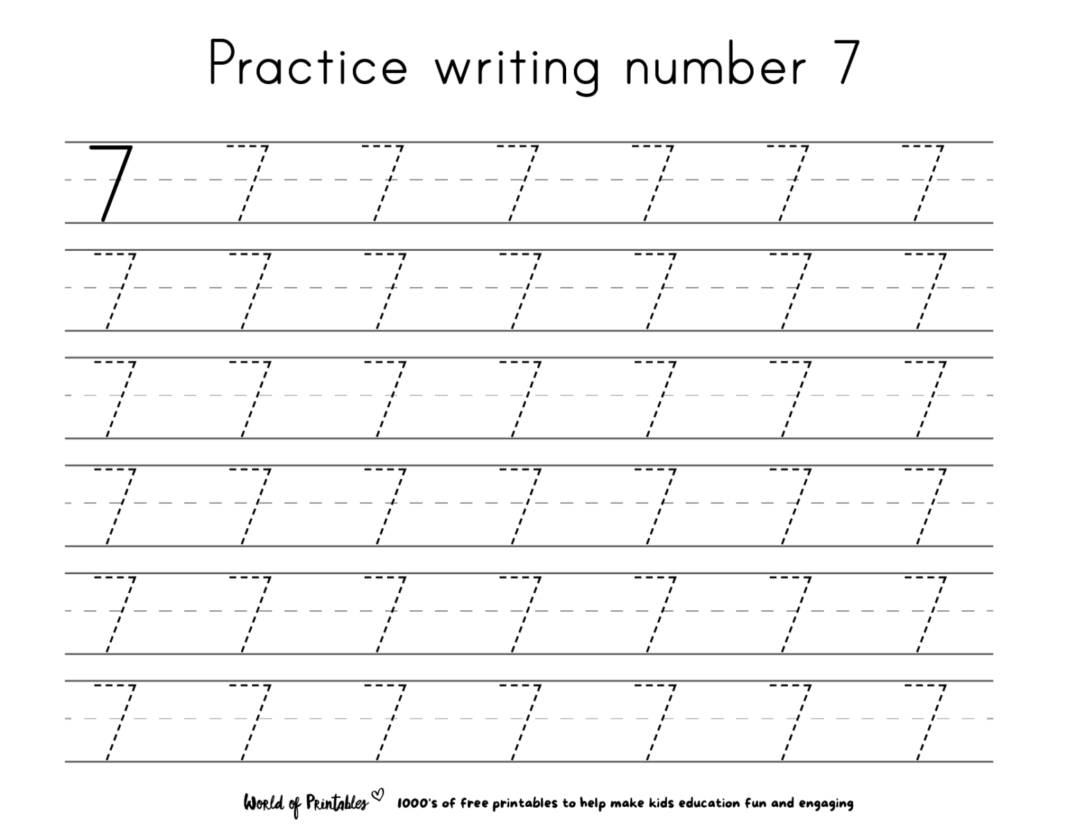 Tracing Numbers 1 to 20 Printable Worksheets - World of Printables