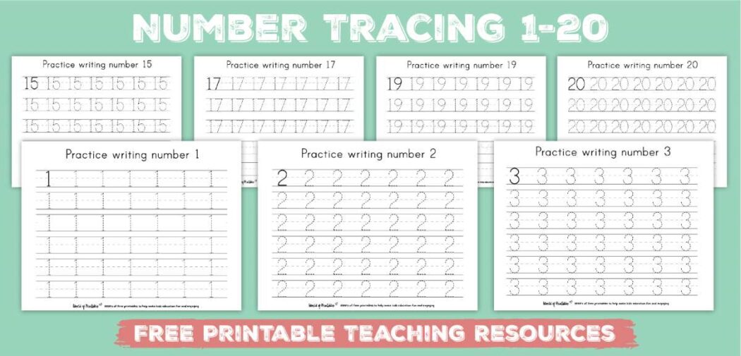 Number Tracing 1 to 10 Activities - World of Printables