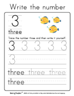 Number Tracing | 165 Free Printable Worksheets
