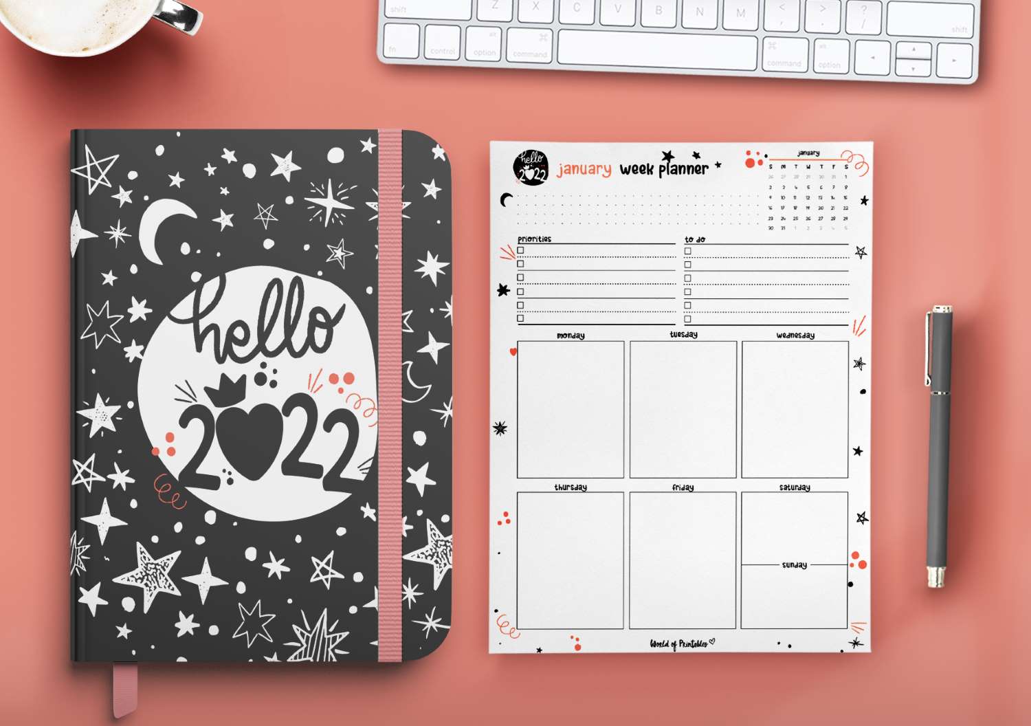 108 Cute Planner Pages To Print For Free - World Of Printables