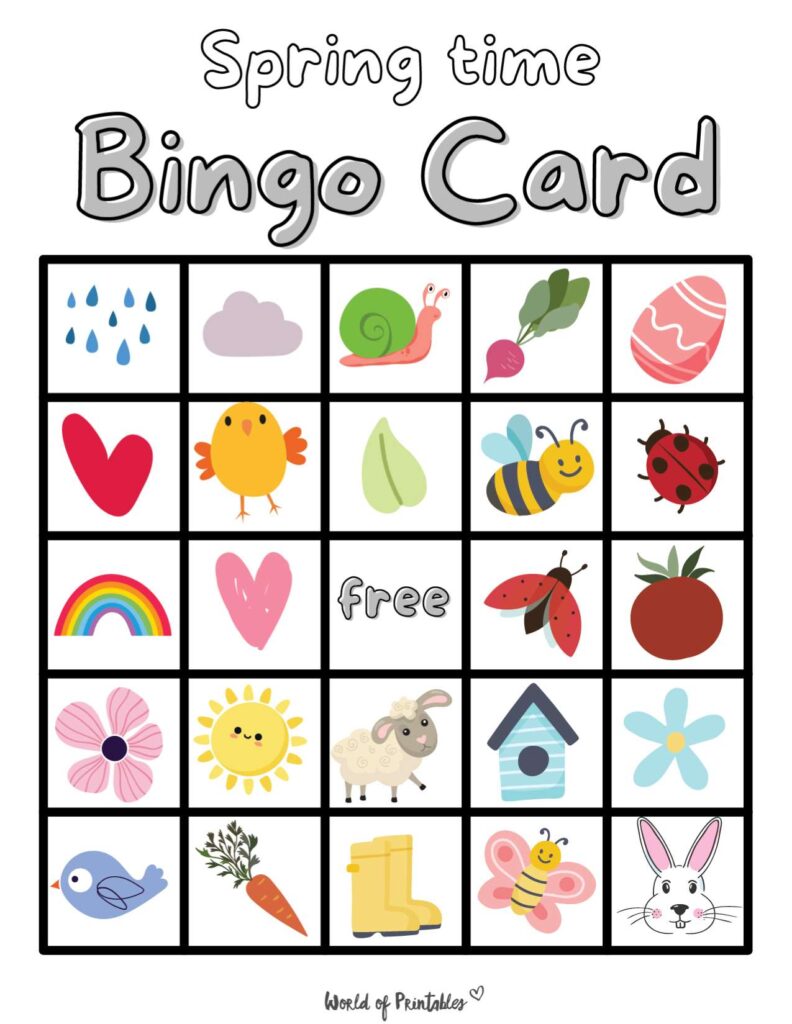 Spring Printables Templates & Worksheets - World of Printables