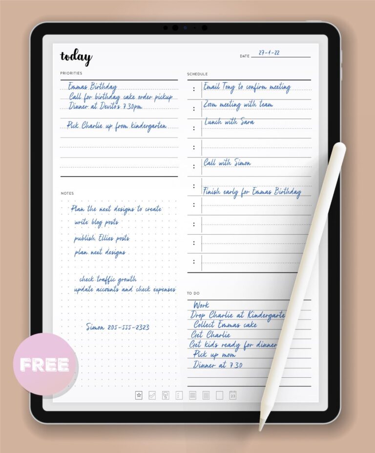 Digital Day Planner - The Free Daily Planner Everybody’s Talking About