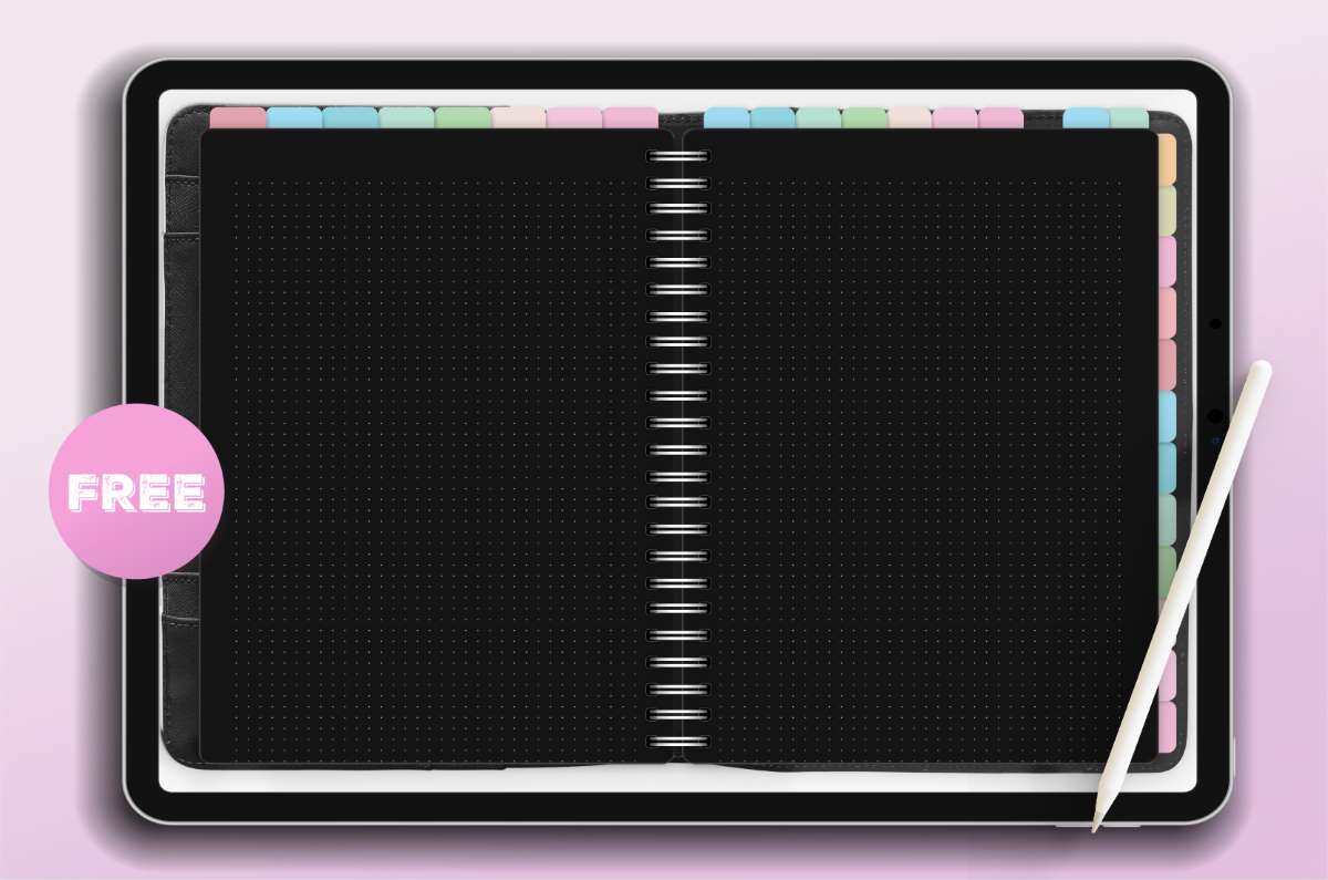 Free Digital Bullet Journal With Black Pages - World of Printables