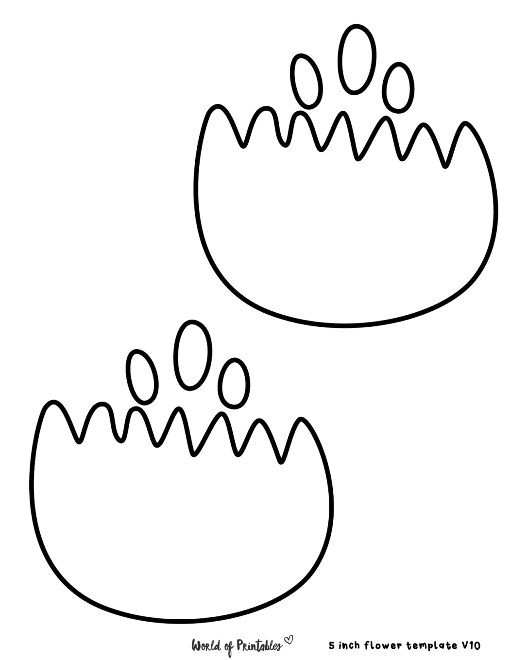 60 Best Free Flower Templates - World of Printables