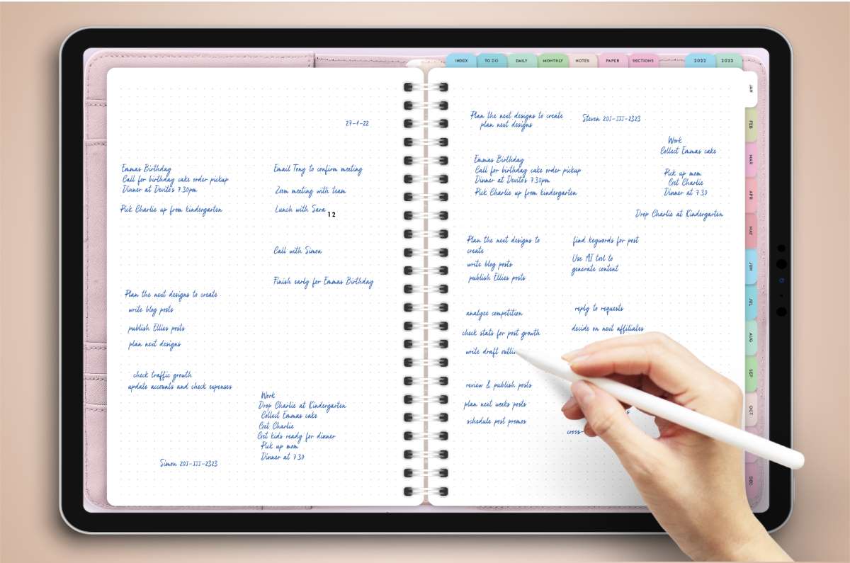 Free Digital Bullet Journal - Hyperlinked, Reusable, and Easy to Use ...