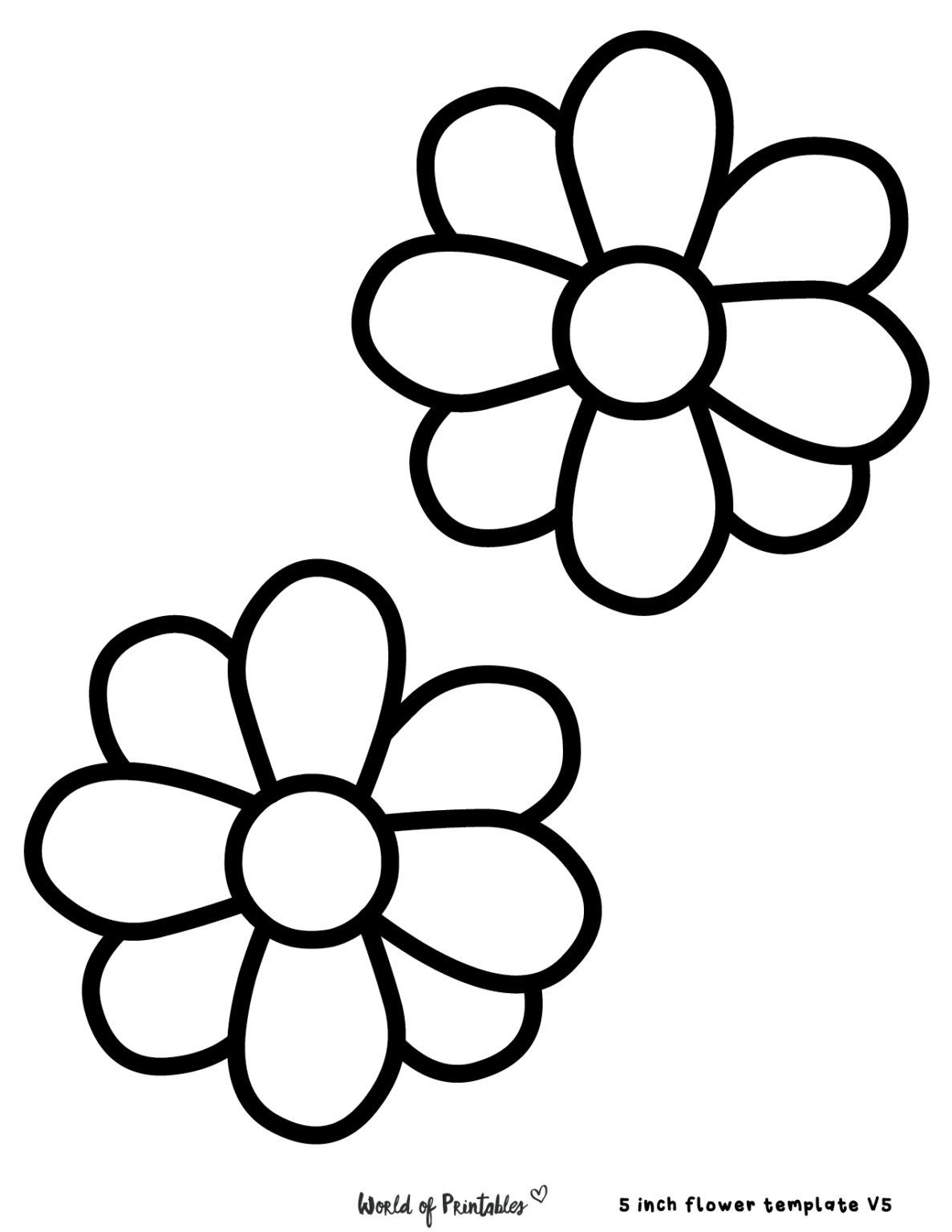 60 Best Free Flower Templates - World of Printables