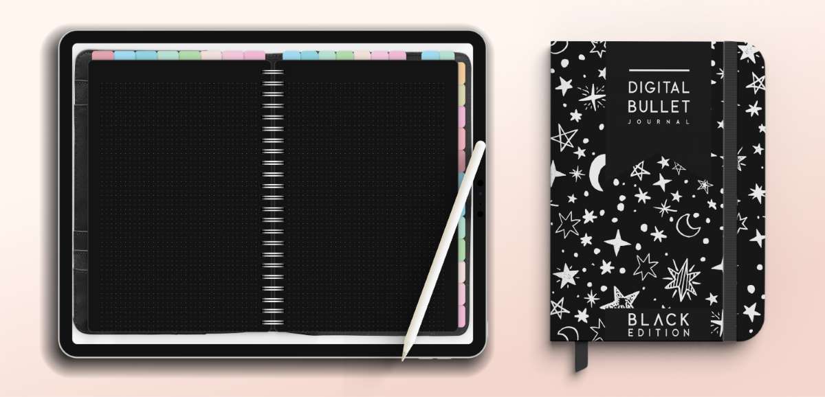 Free Digital Bullet Journal With Black Pages - World of Printables