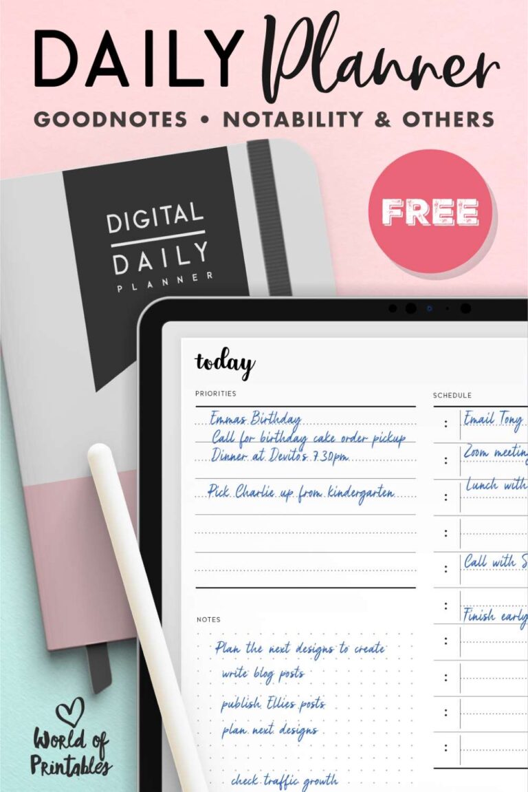 Digital Planners - World of Printables