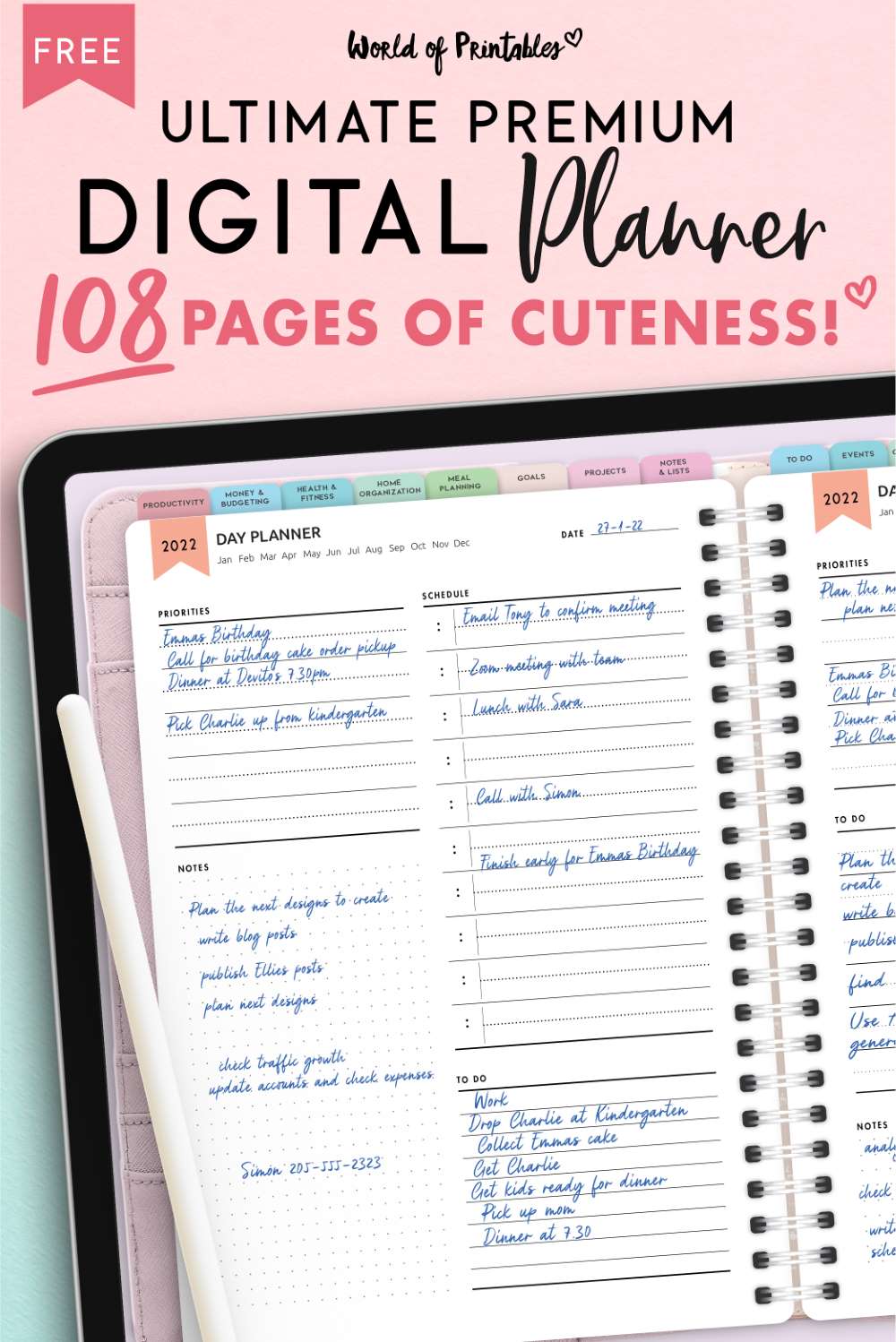 Digital Planners - World of Printables