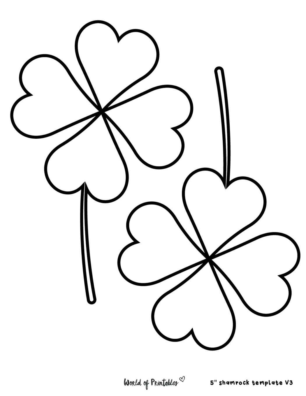 Shamrock Templates for Crafts - World of Printables