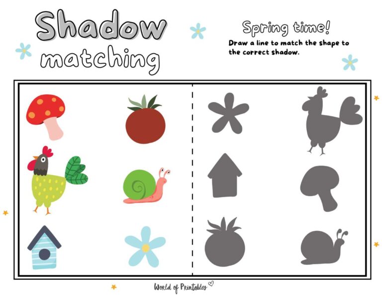 Spring Printables Templates & Worksheets - World of Printables