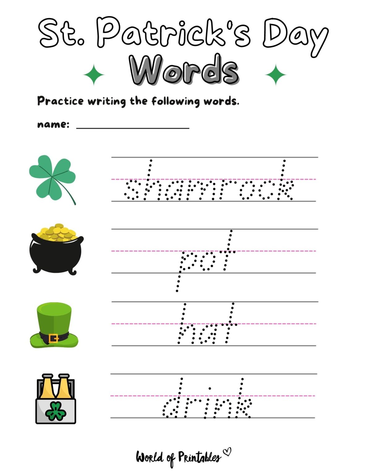 St Patrick's Day Printables - World of Printables