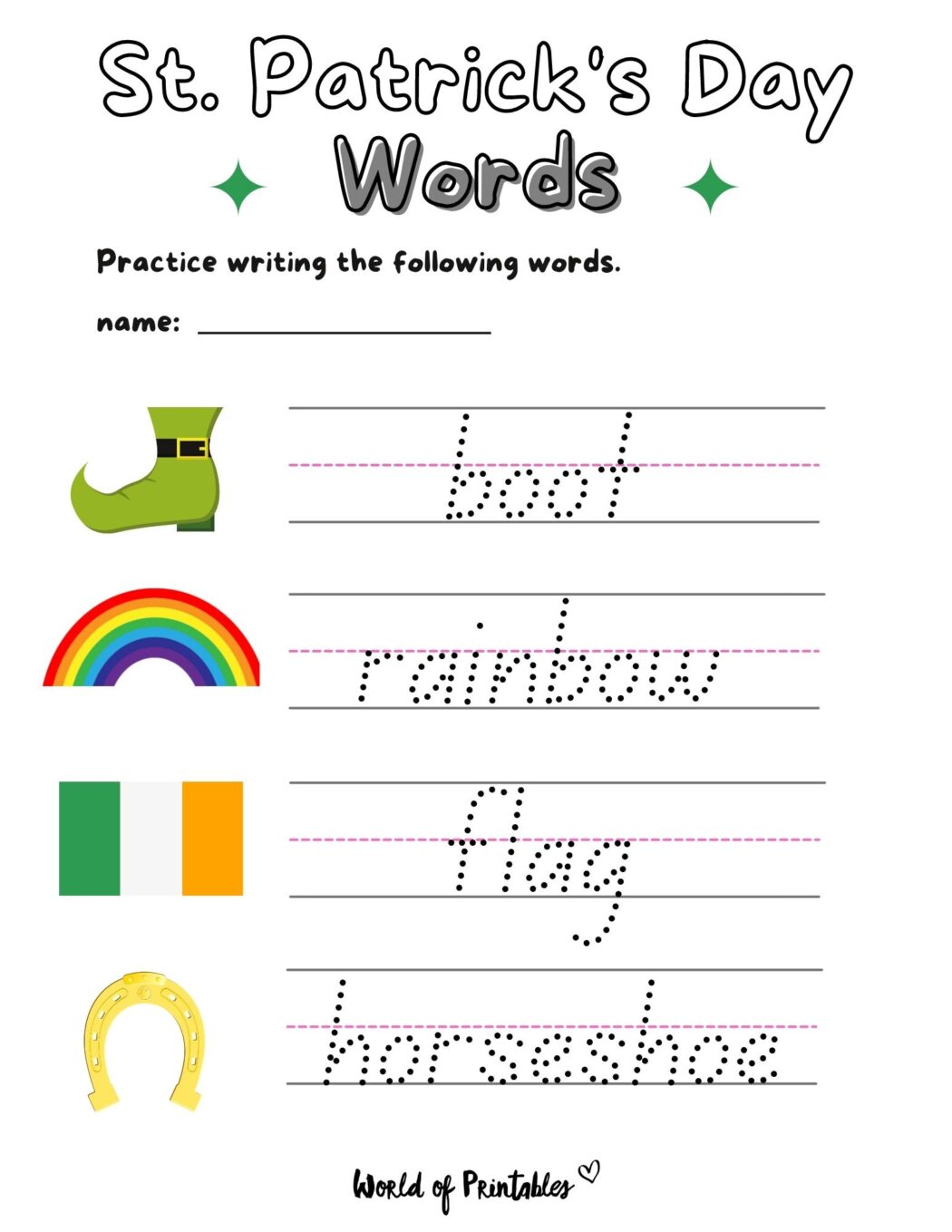 St Patrick's Day Printables - World of Printables