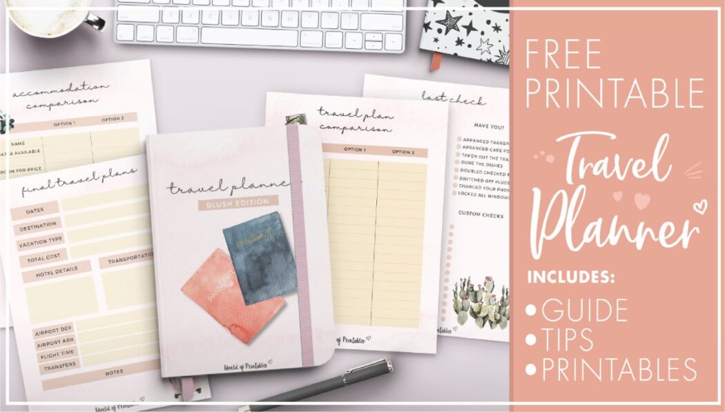 Travel Planner Free Printable & Tips To Help You Plan - World of Printables