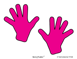 32 Hand Outline Printable Templates - World of Printables