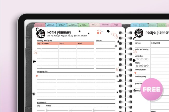 Digital Planner For iPad | With Over 100 Cute Pages - World of Printables
