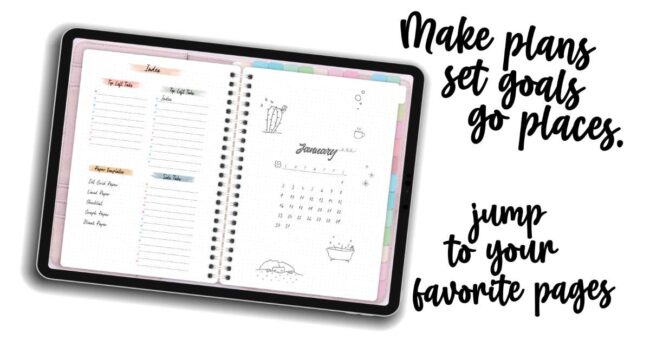 Free Digital Bullet Journal - Hyperlinked, Reusable, and Easy to Use ...