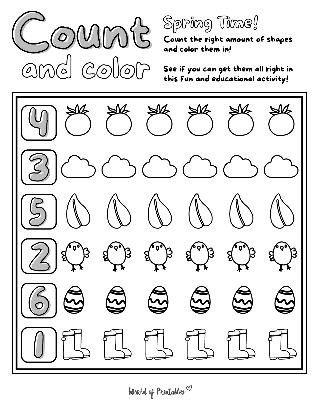 Spring Math Printables Spring Math Printables