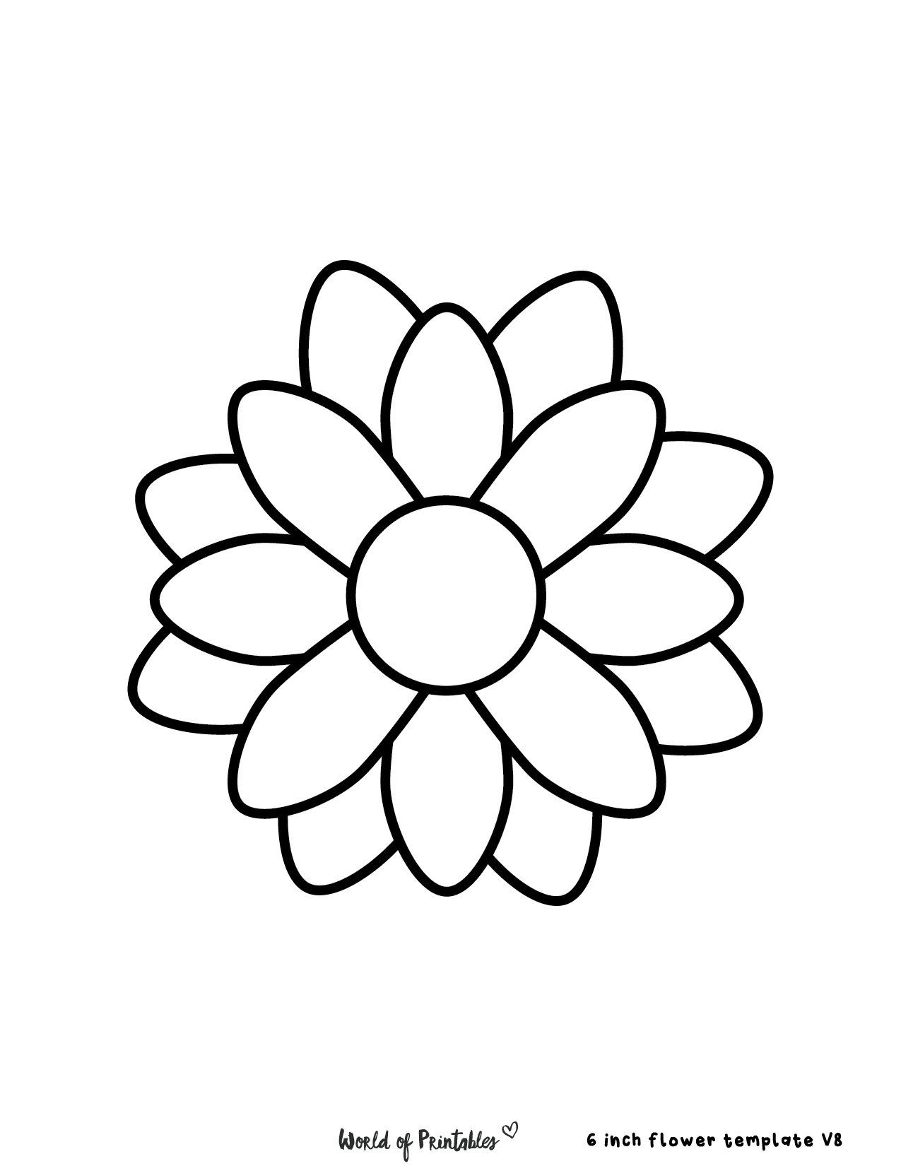 Free Printable Flower Template Flower Templates Printable Free Flower 
