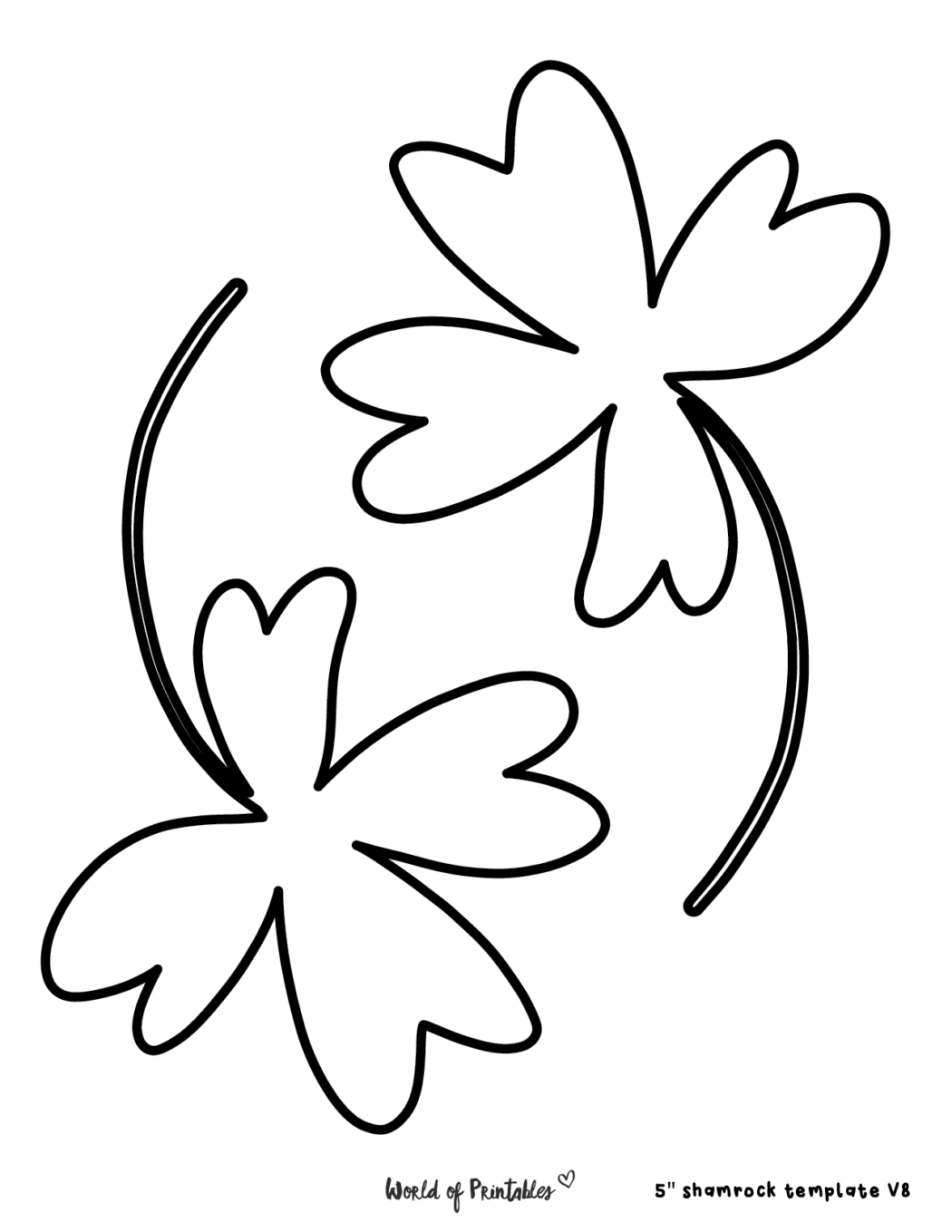 Shamrock Templates for Crafts - World of Printables