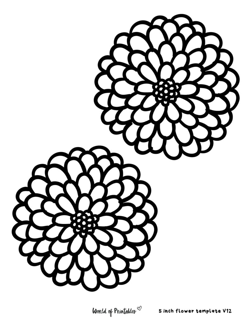 60 Best Free Flower Templates - World of Printables