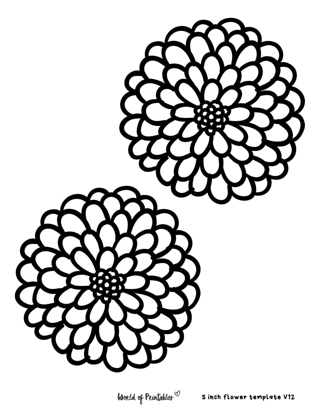 60 Best Free Flower Templates - World of Printables