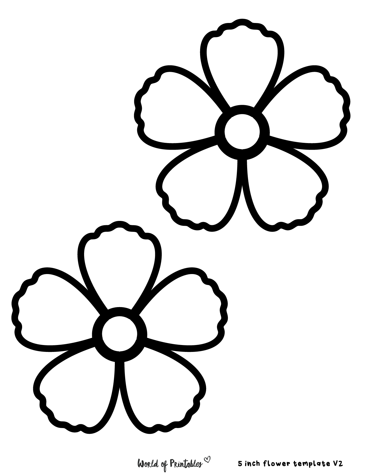 60 Best Free Flower Templates - World of Printables