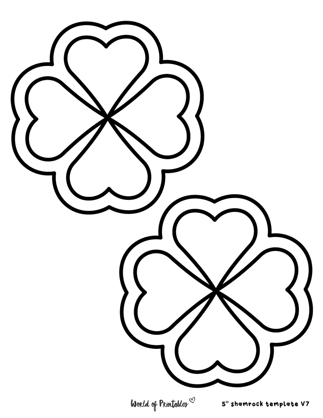 Shamrock Templates for Crafts - World of Printables