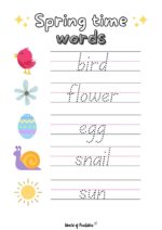 Spring Printables Templates & Worksheets - World of Printables