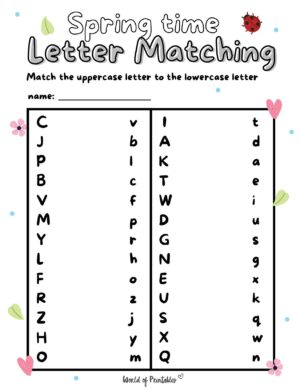 Spring Printables Templates & Worksheets - World of Printables