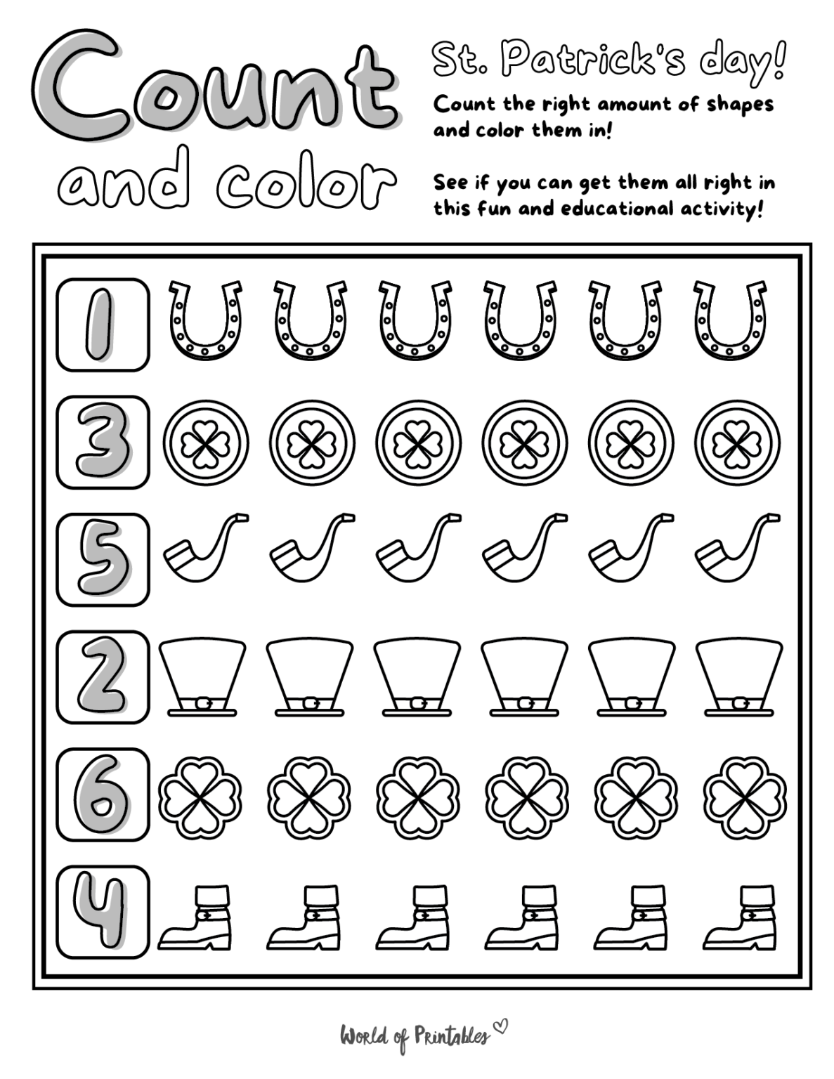 St Patrick's Day Printables - World of Printables