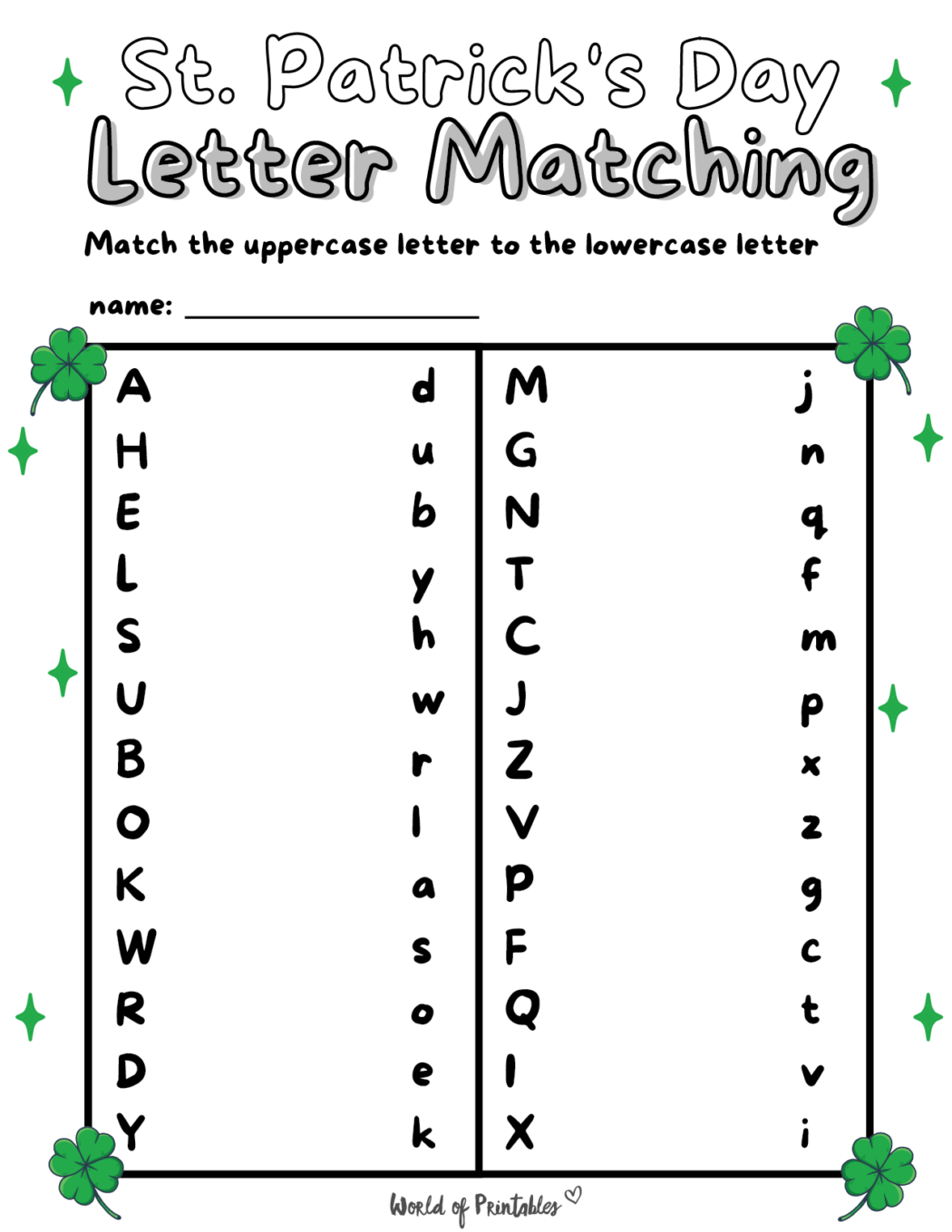 St Patrick's Day Printables - World of Printables