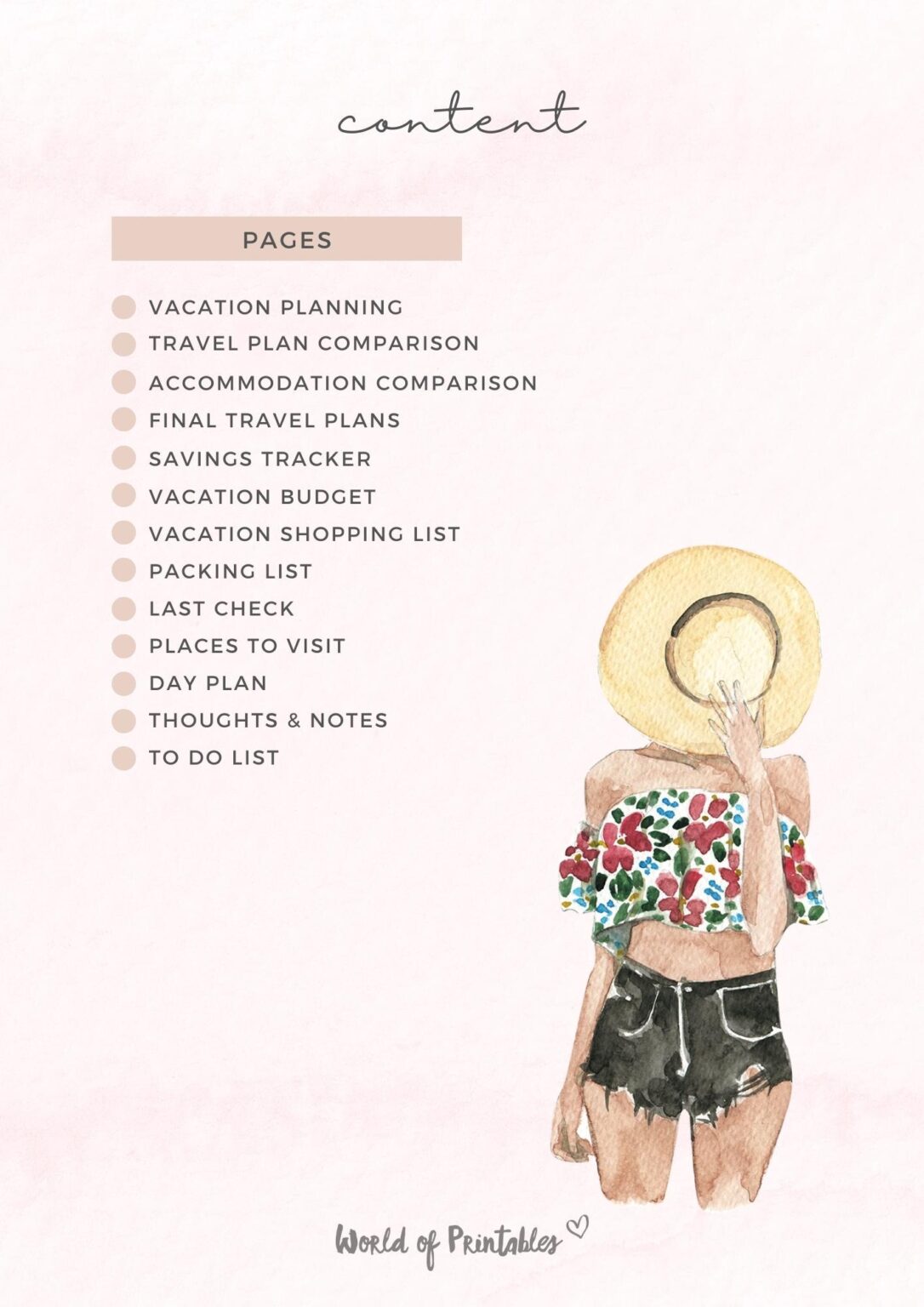 Travel Planner Free Printable & Tips To Help You Plan - World of Printables