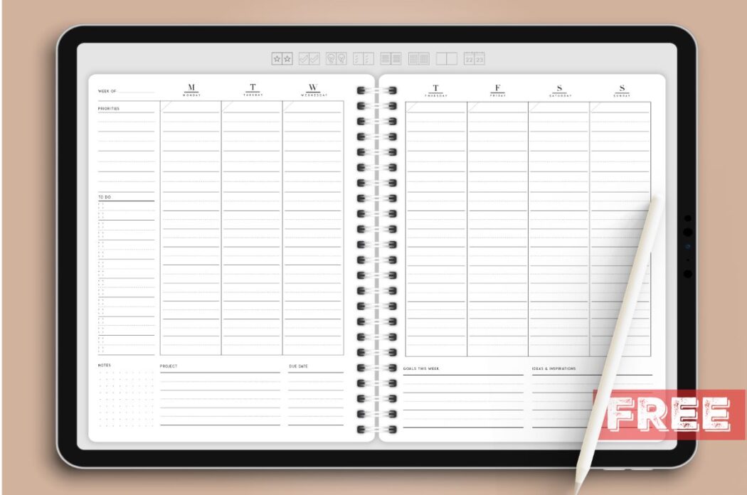 Digital Weekly Planner - The Free Planner People Can’t Get Enough Of