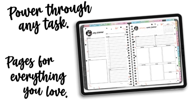 Digital Planner For iPad | With Over 100 Cute Pages - World of Printables