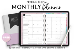 Digital Monthly Planner - Stylish & Free - World of Printables