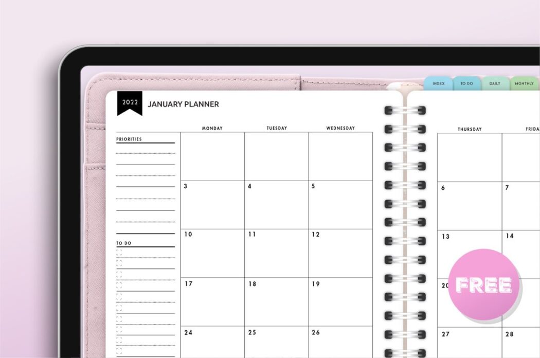 Free Digital Monthly Planner - World of Printables
