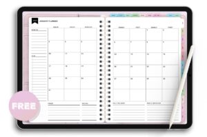 Digital Monthly Planner - Stylish & Free - World of Printables
