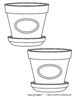 80 Flower Pot Templates - For Crafting & Coloring Activities