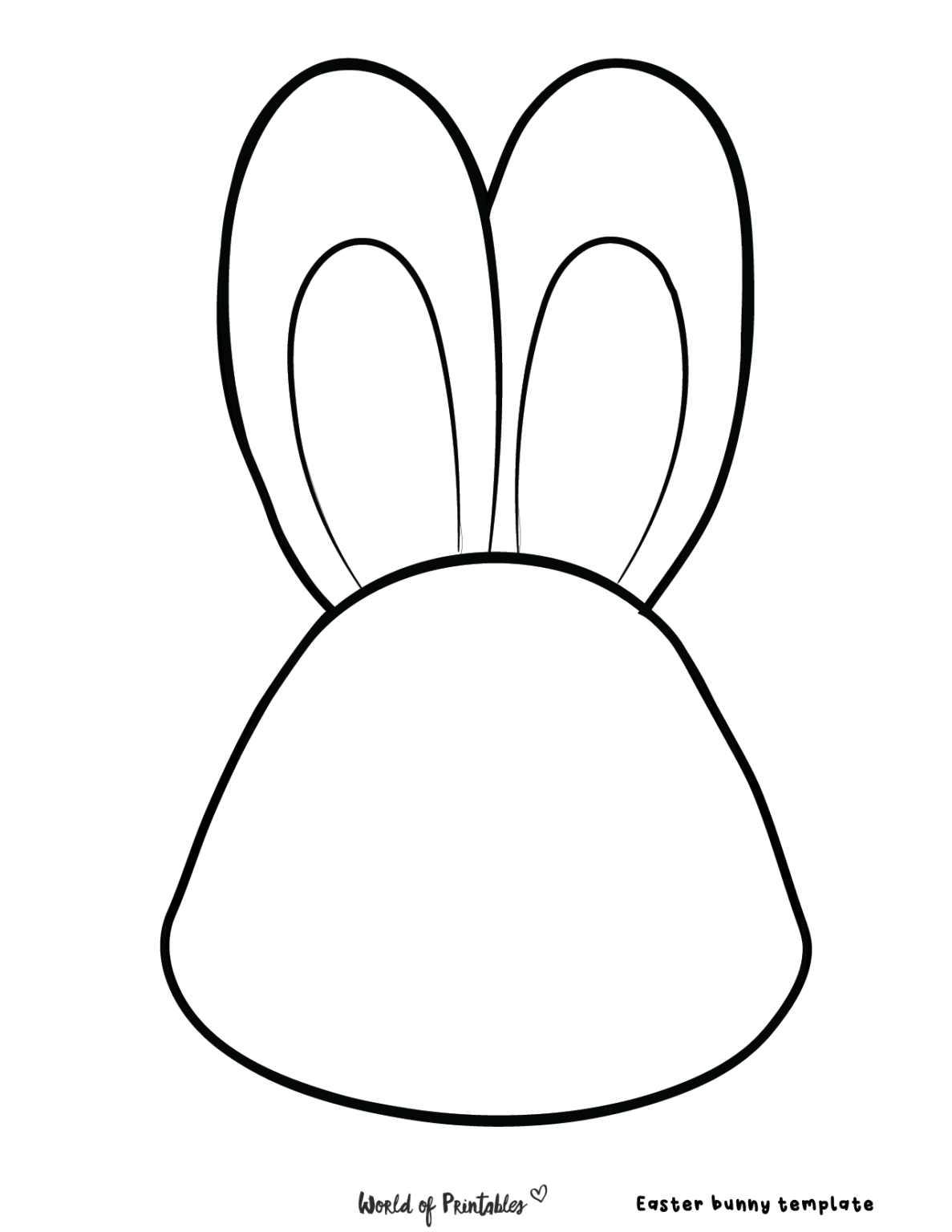 20 Best Easter Bunny Printables - World of Printables