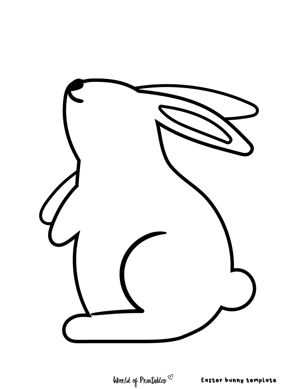 20 Best Easter Bunny Printables - World of Printables