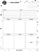 Free Cute April Calendar & Planner Printable Set - World of Printables